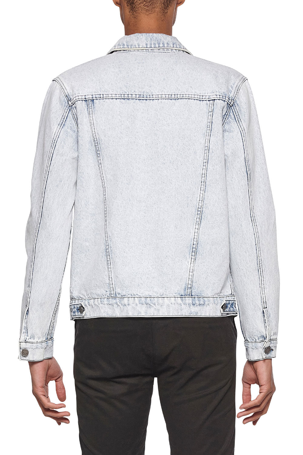 Eleven Paris Light Blue Acid Wash Denim Jacket – Taelor.Style